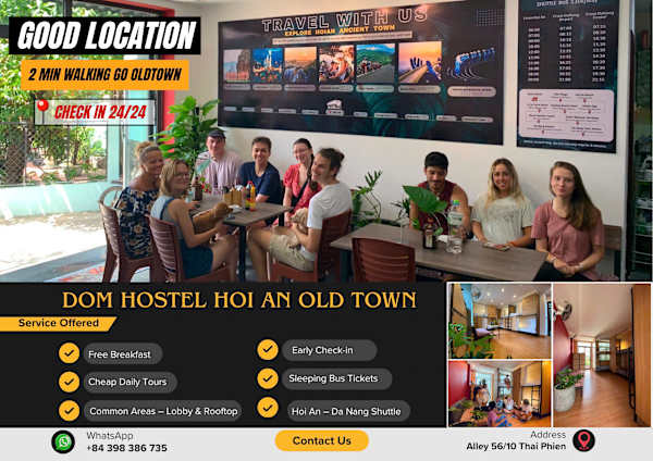 Dom Hostel Hoi An Old Town Location - Hội An