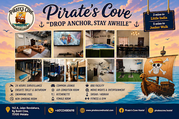 Pirate's Cove Hostel - Malacca