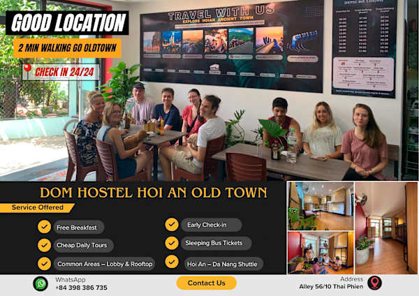 Dom Hostel Hoi An Old Town Location - 호이안