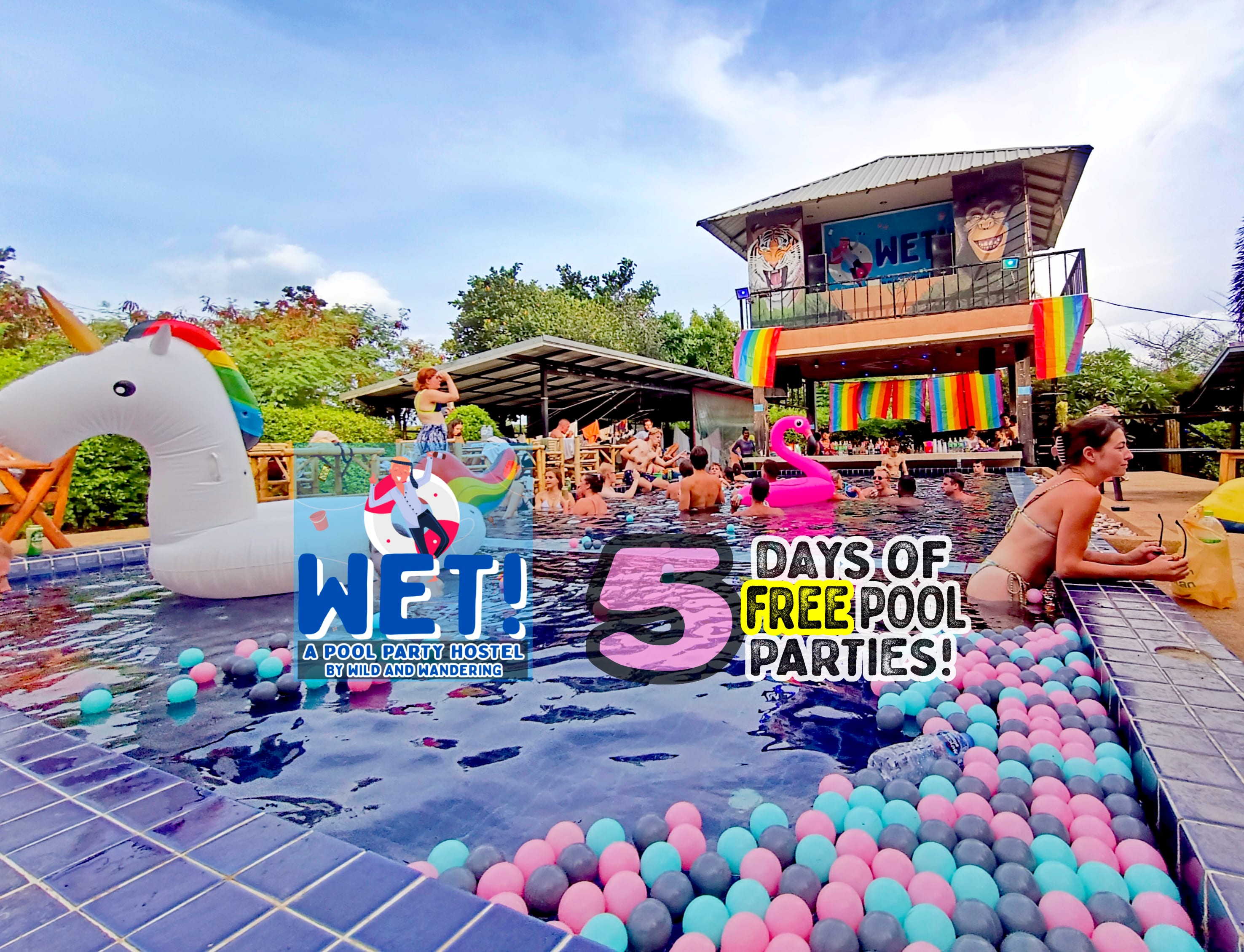 Wet! A Pool Party Hostel By Wild & Wandering - Koh Samui