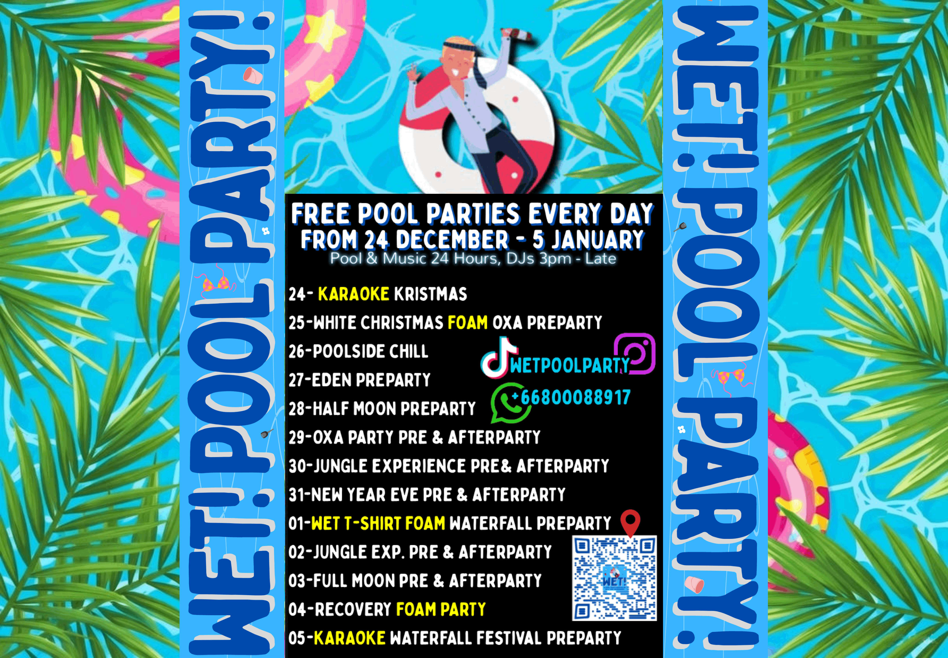 Wet! A Pool Party Hostel By Wild & Wandering - Ko Samui