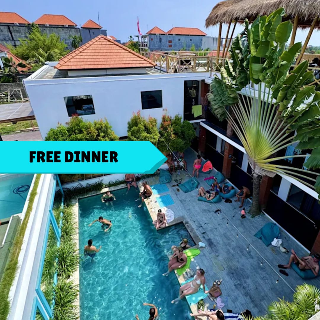 Canggu Central Hostel And Rooftop Bar - Bali