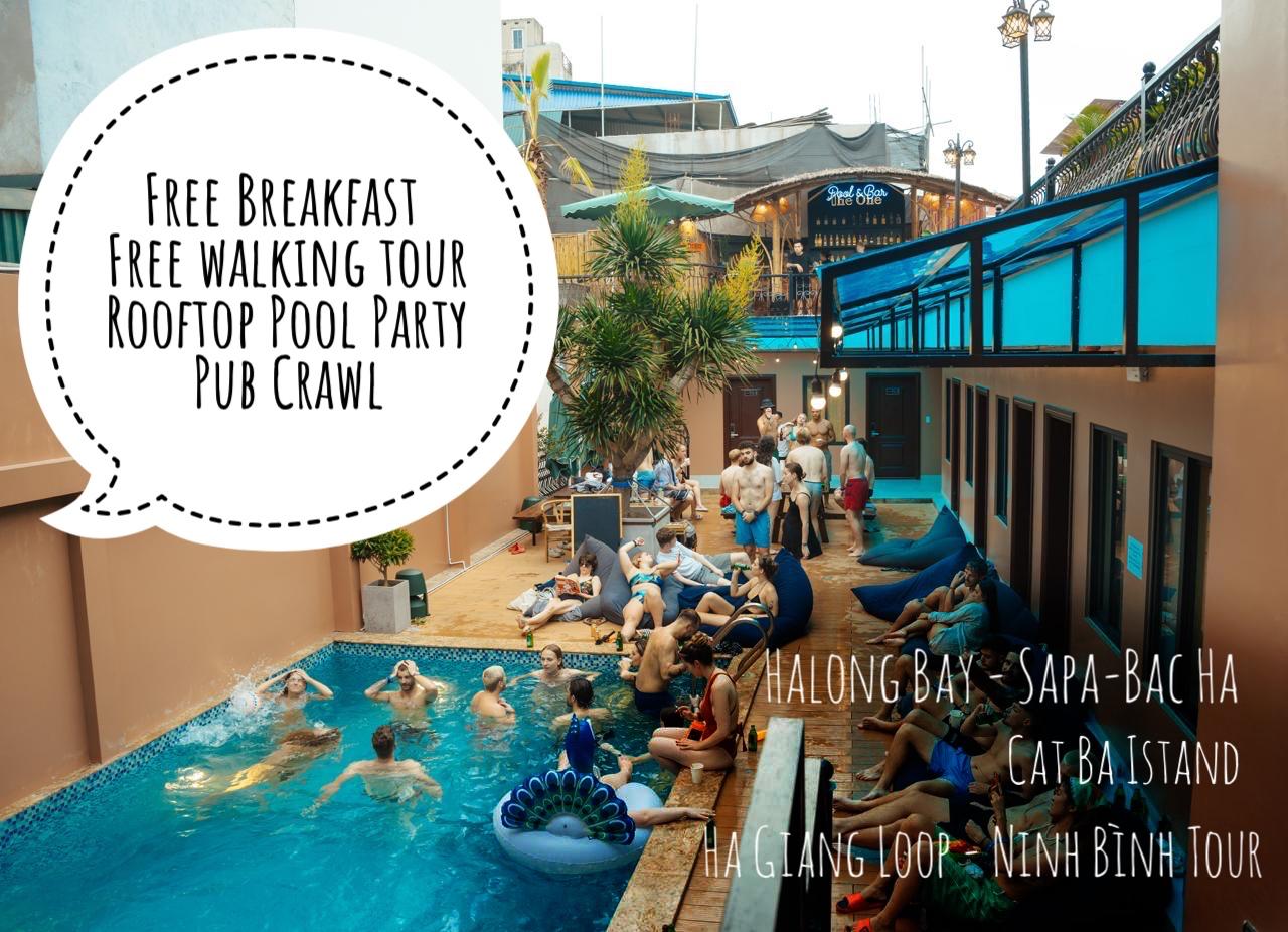 The One Hostel & Rooftop Pool Hanoi, Hanoi - 2024 Prices & Reviews ...